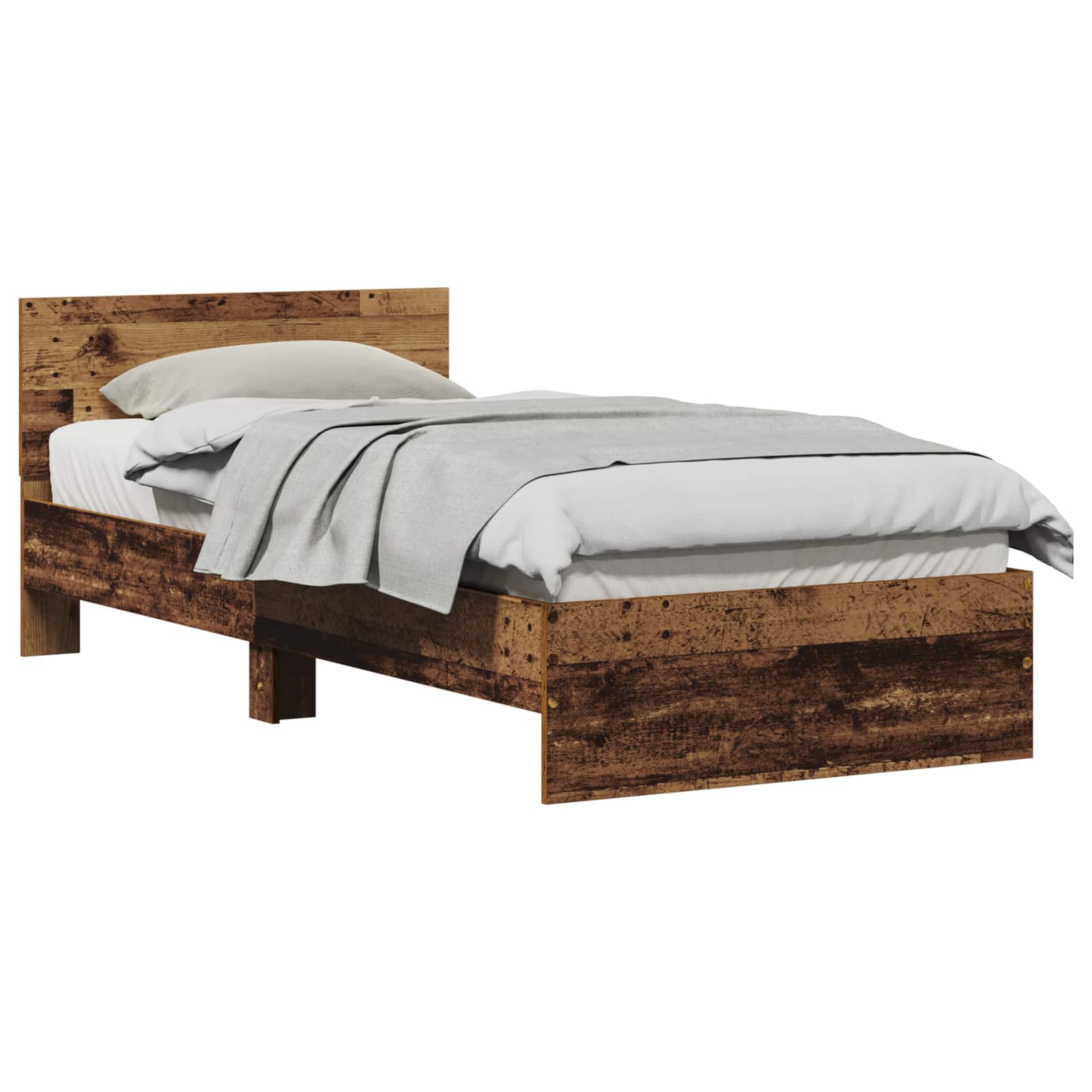 vidaXL Voodi Raam Vana Puidust 90x200 cm Tehispuidust | vidaXL.ee