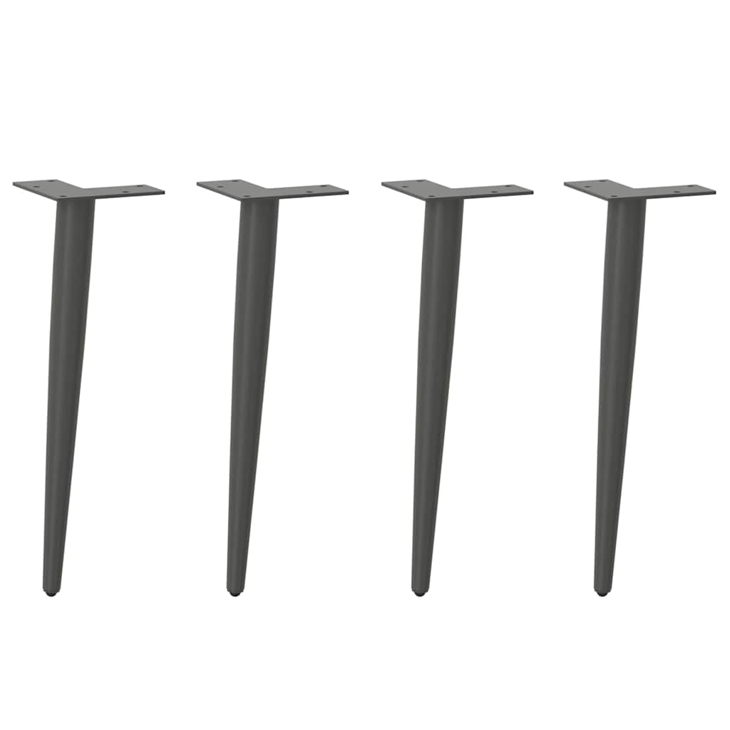 vidaXL kohvilaua jalad, koonilised, 4 tk, antratsiithall, 30–31 cm ...