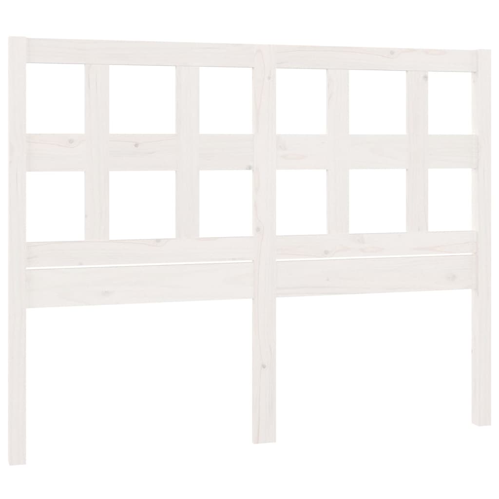 vidaXL voodipeats, valge, 125,5x4x100 cm, männipuit | vidaXL.ee