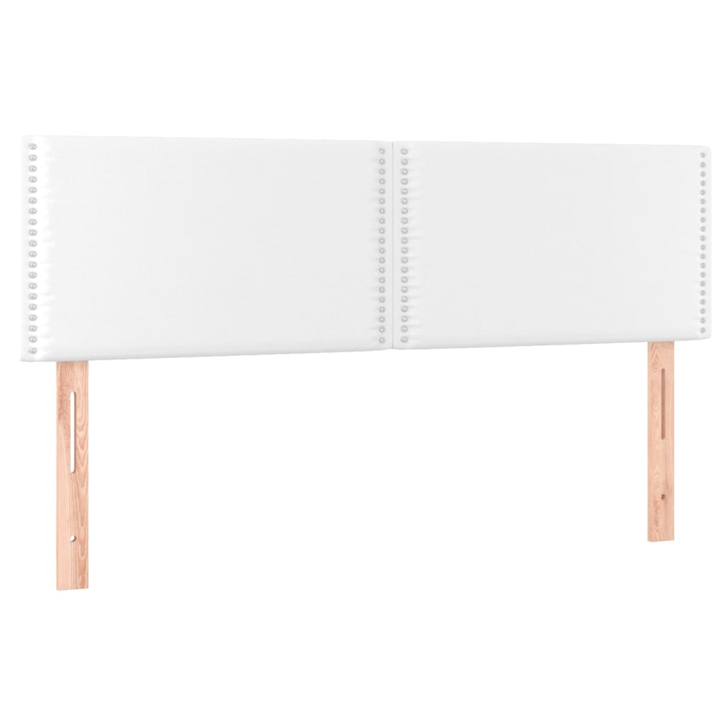 vidaXL voodipeatsid 2 tk, valge, 72x5x78/88 cm, kangas | vidaXL.ee