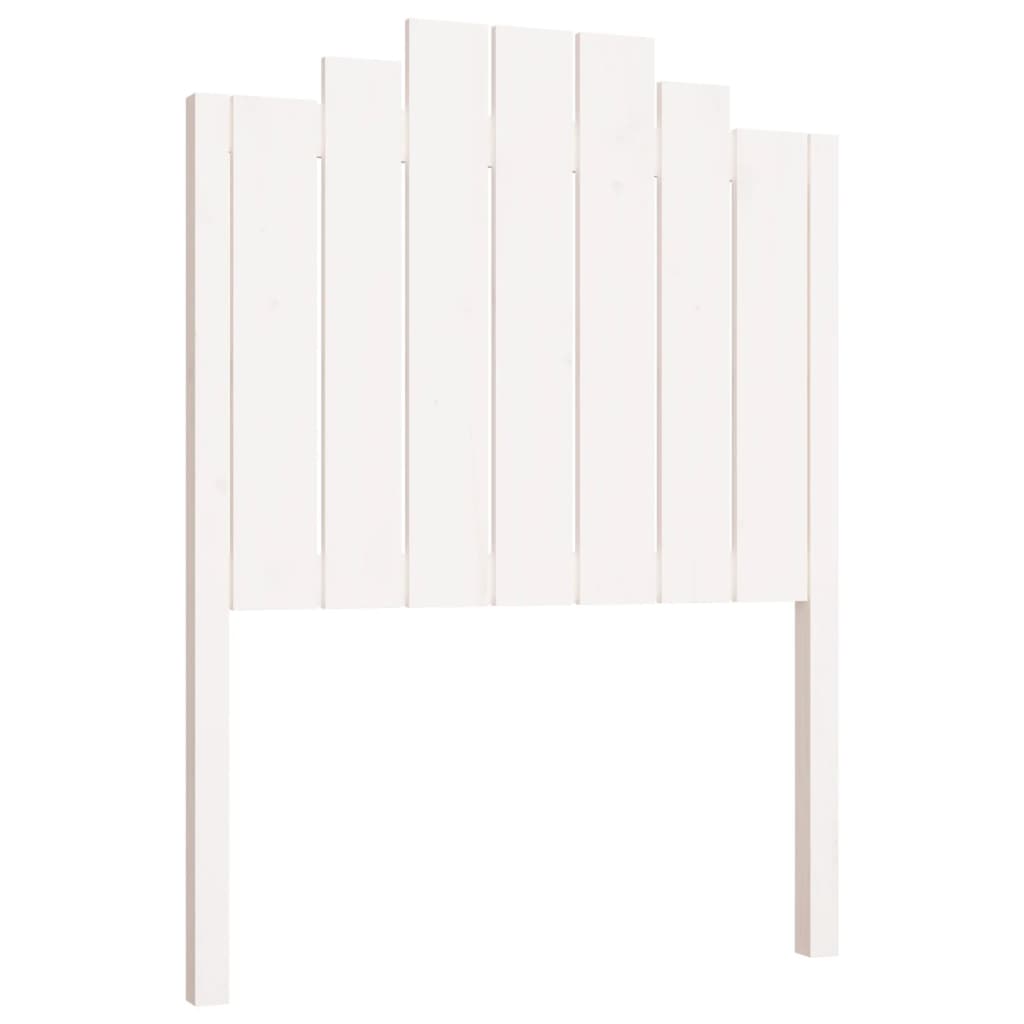 vidaXL voodipeats, valge, 81x4x110 cm, männipuit | vidaXL.ee