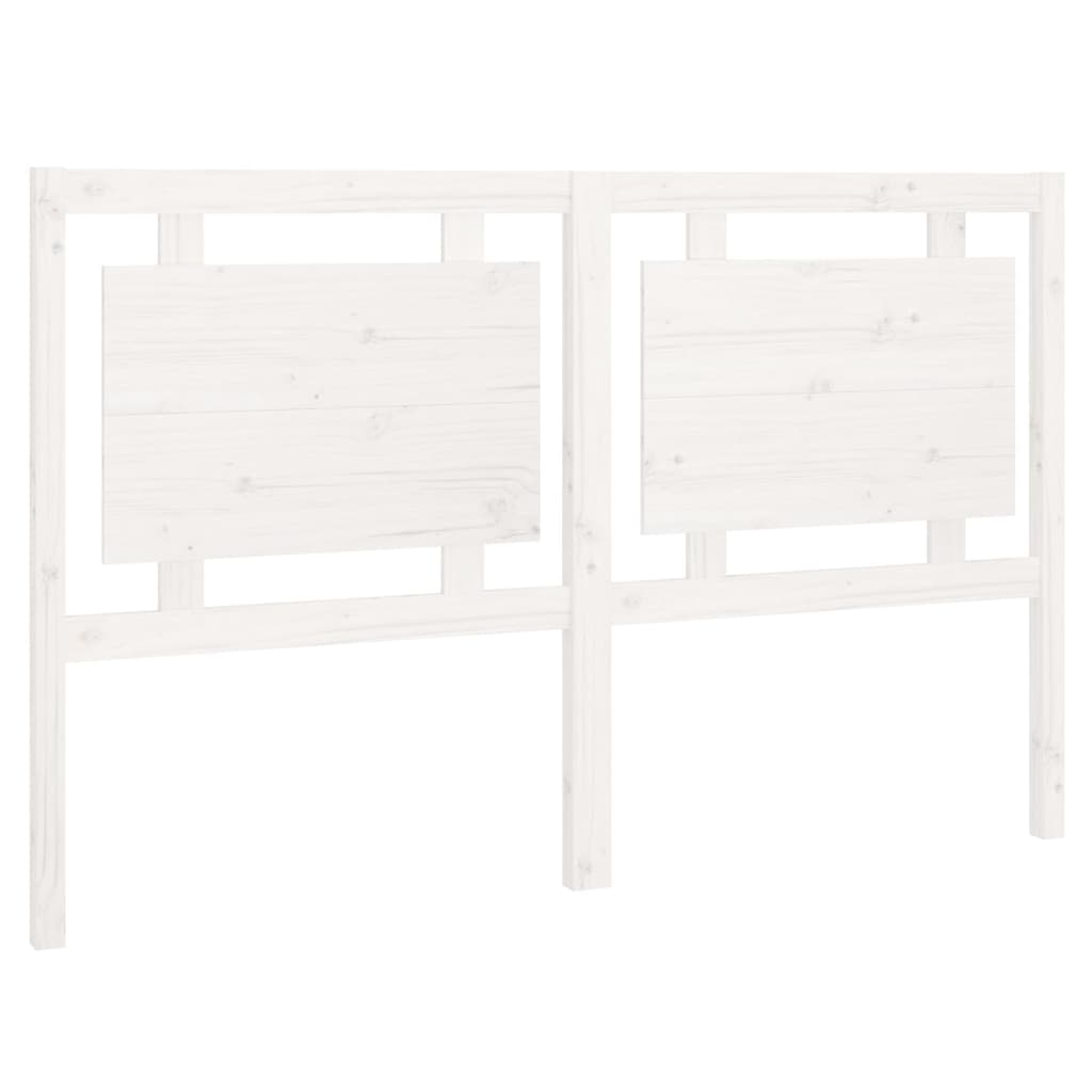 vidaXL voodipeats, valge, 155,5x4x100 cm, männipuit | vidaXL.ee