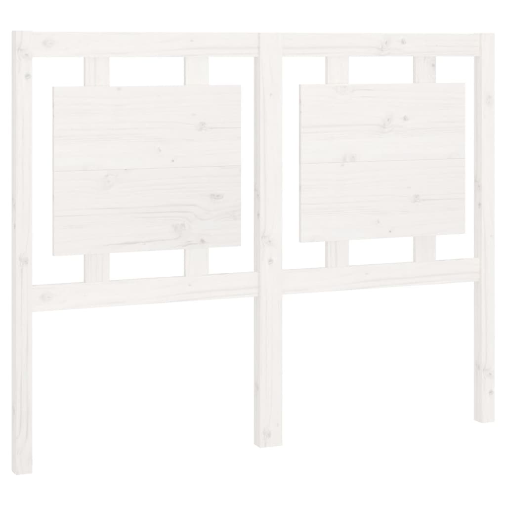 vidaXL voodipeats, valge, 125,5x4x100 cm, männipuit | vidaXL.ee